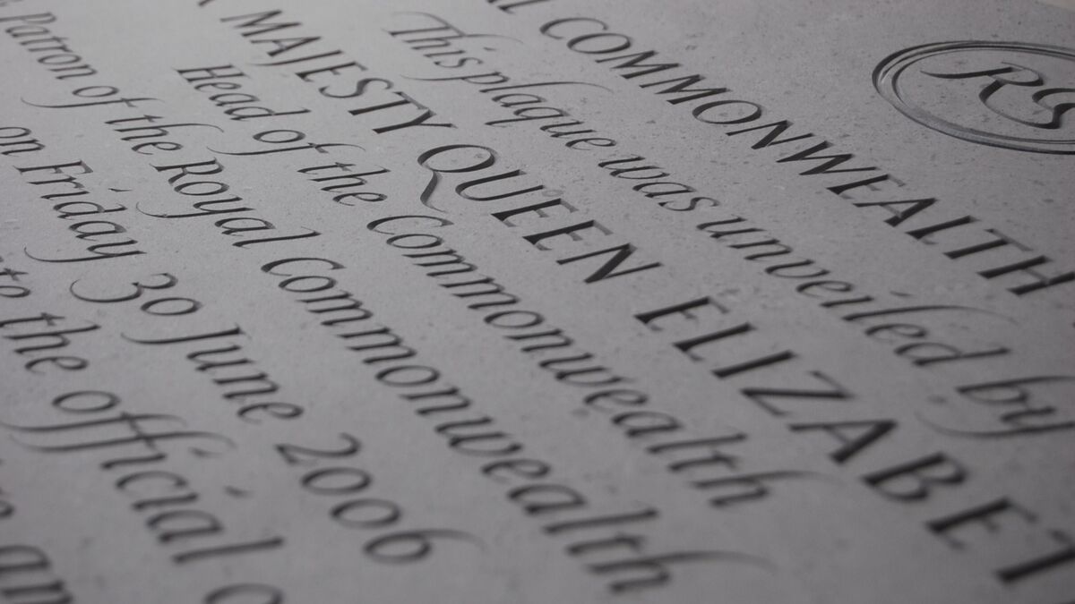 Opening Plaques | Royal and Official Opening Plaques | Stoneletters