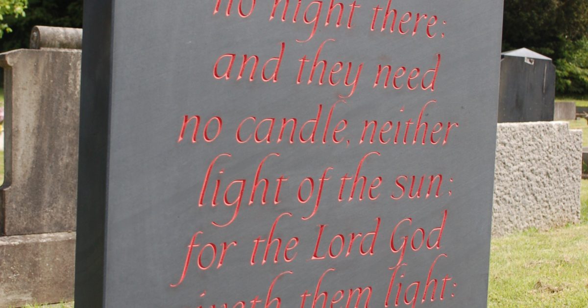 Bible Verses for Headstones | Stoneletters